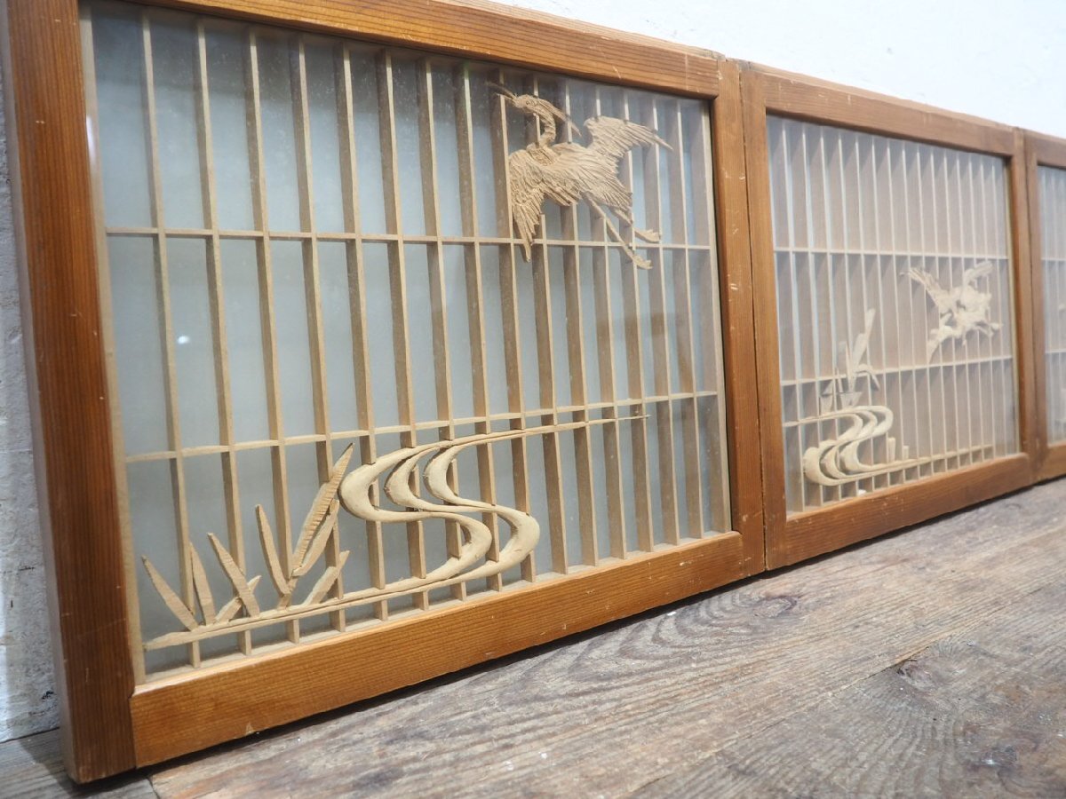 Yahoo!オークション - ユV0804 【H37 5cm×W45 5cm】×4枚 両面ガラス...