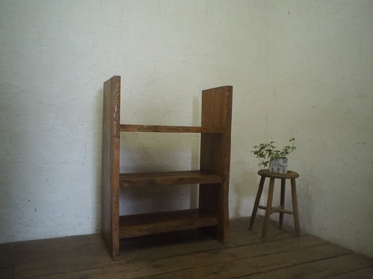 Yahoo!オークション - タ荷R0452 H96cm×W70cm 重厚な木製ディスプレイ...