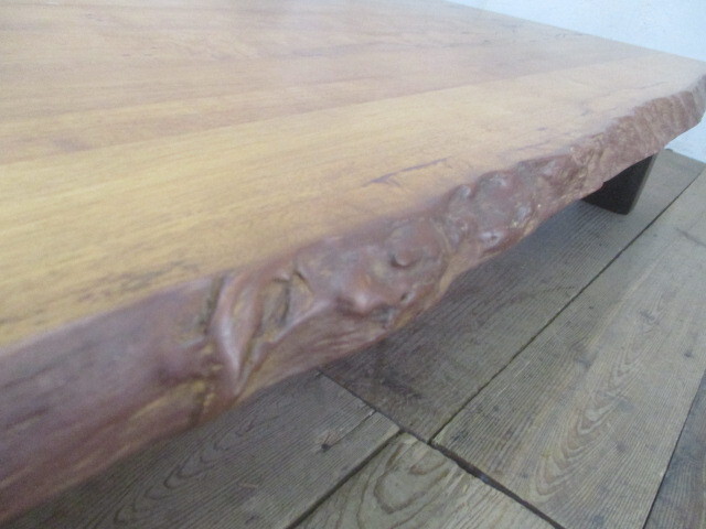 Yahoo!オークション - タ荷Q621 カリモク製 天板W163cm×D94cm 無垢材...