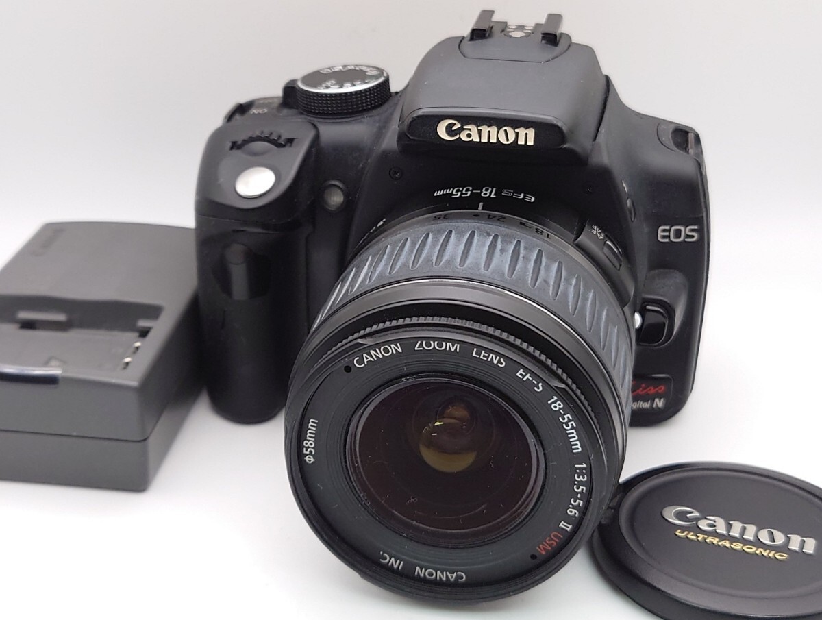 Yahoo!オークション - 【M263】 Canon EOS kiss Digital N レンズ CANO...