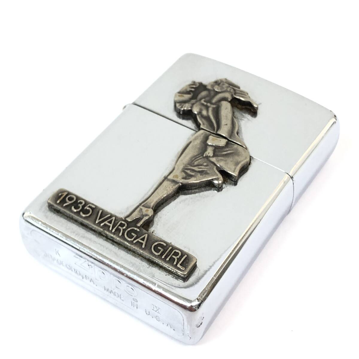 Yahoo!オークション - 1円〜 火花OK ZIPPO ジッポー 1935 VARGA GIRL W...