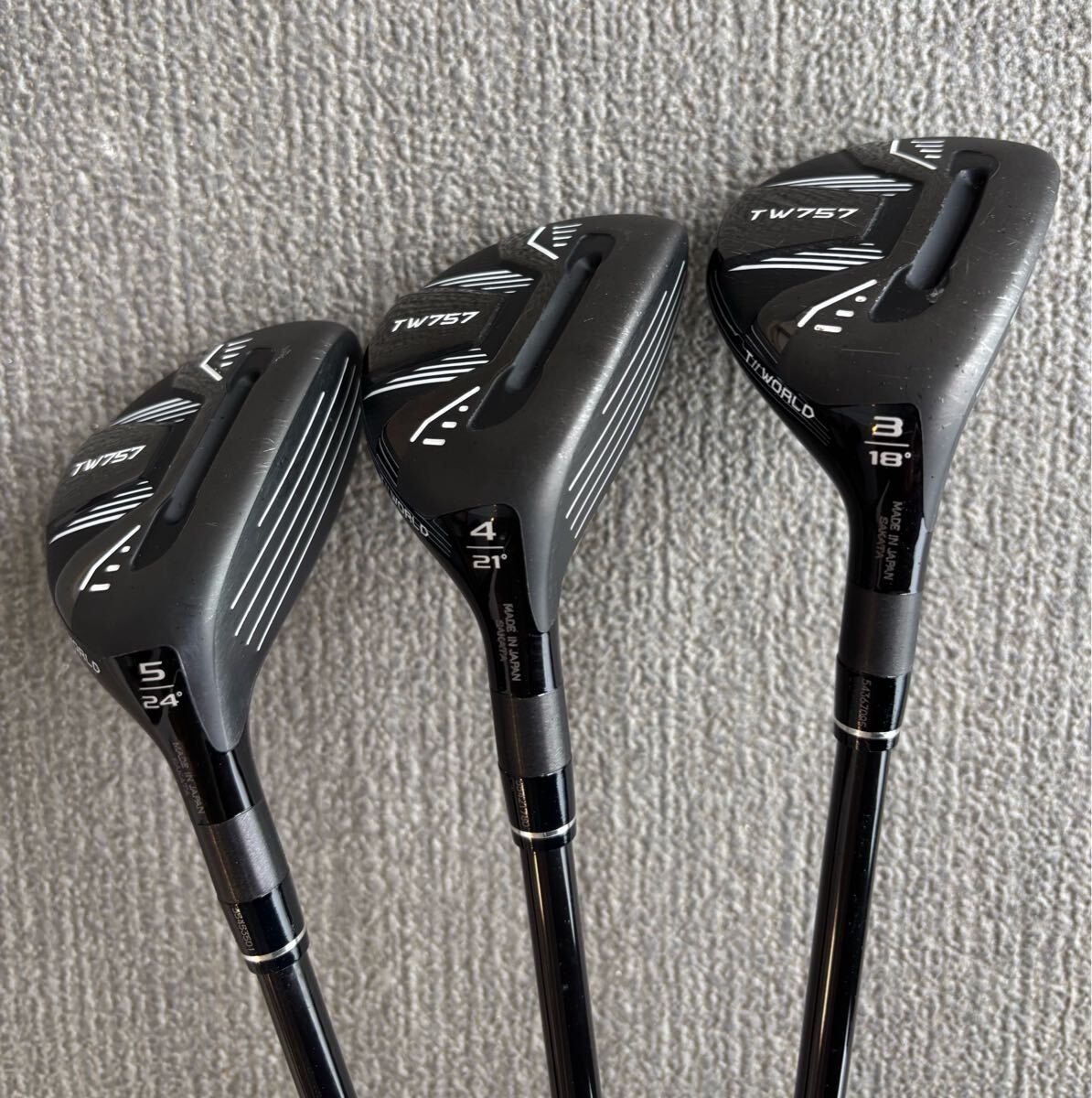 Yahoo!オークション - ホンマ Tw757 ユーティリティ 3本セット 3u 4u ...