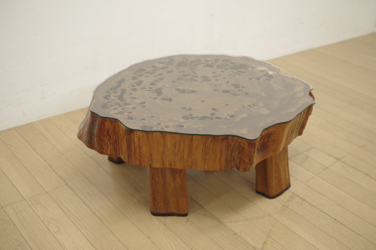 Yahoo!オークション - 希少 屋久杉 テーブル サイズ約78m×70cm 厚み12...