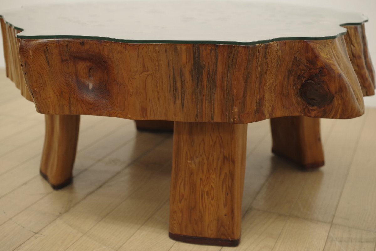 Yahoo!オークション - 希少 屋久杉 テーブル サイズ約78m×70cm 厚み12...