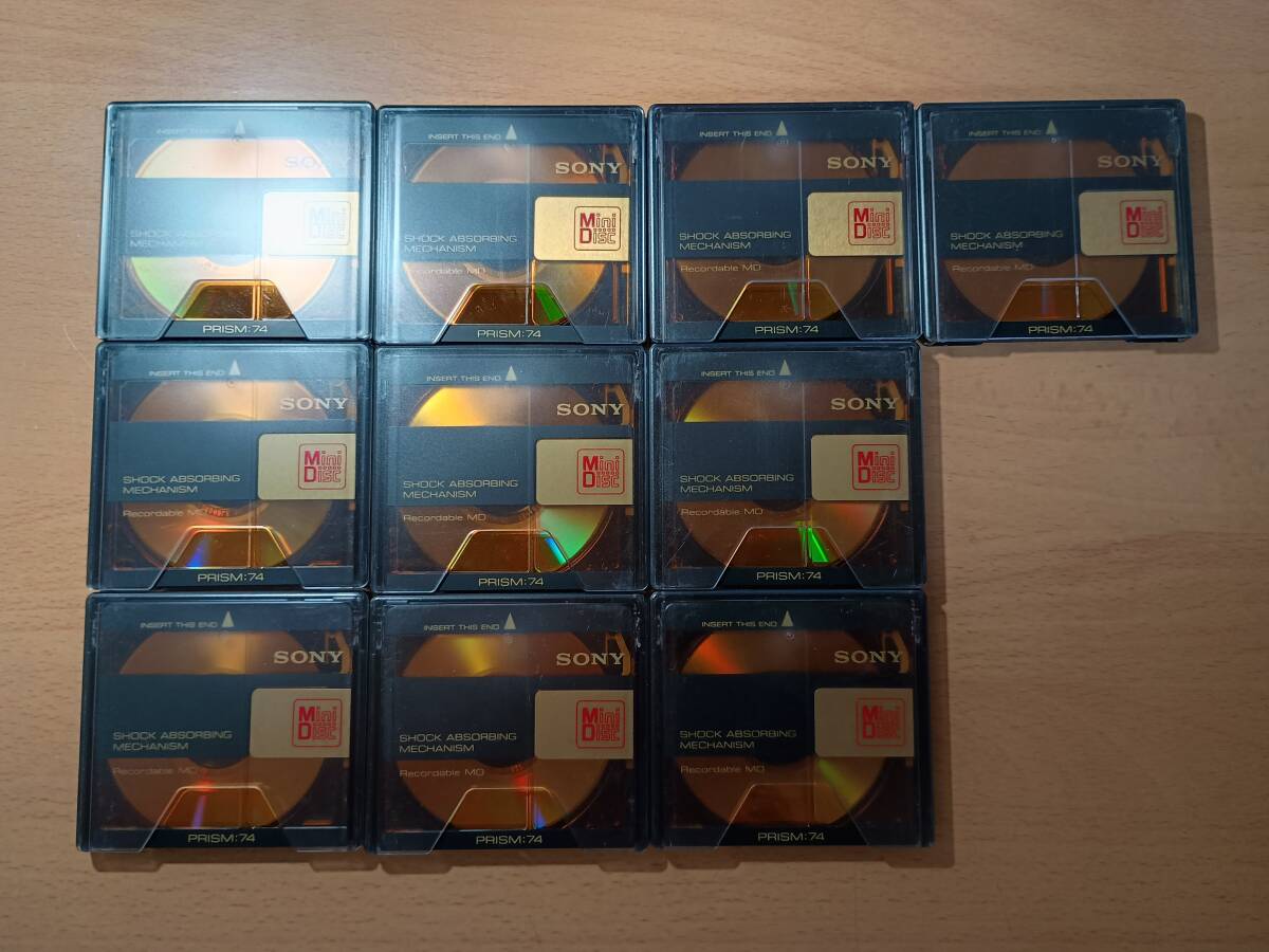 Yahoo!オークション - ジャンク MD SONY 74 MiniDisc 10枚 中古