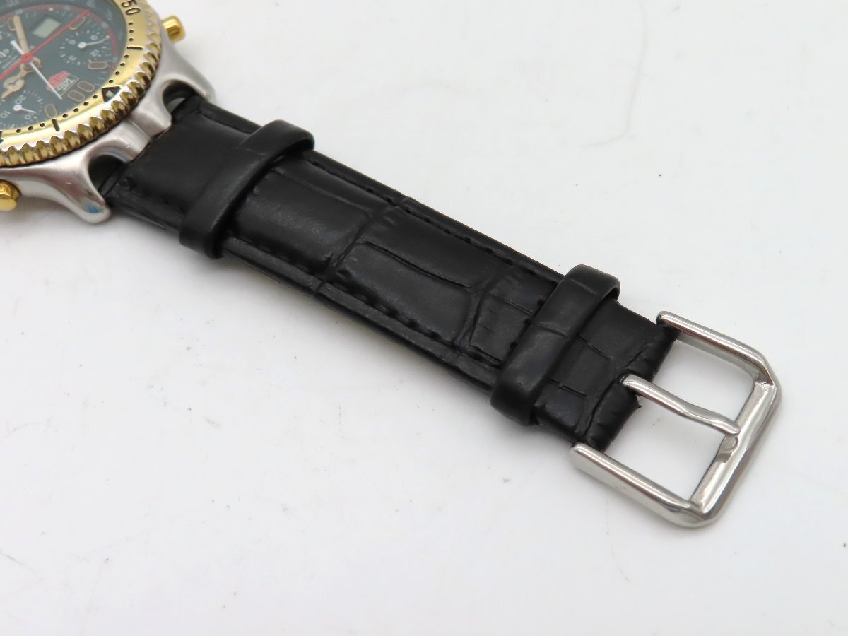 Yahoo!オークション - 1円 タグホイヤー CG1124-0 SS/GP グリーン文字...