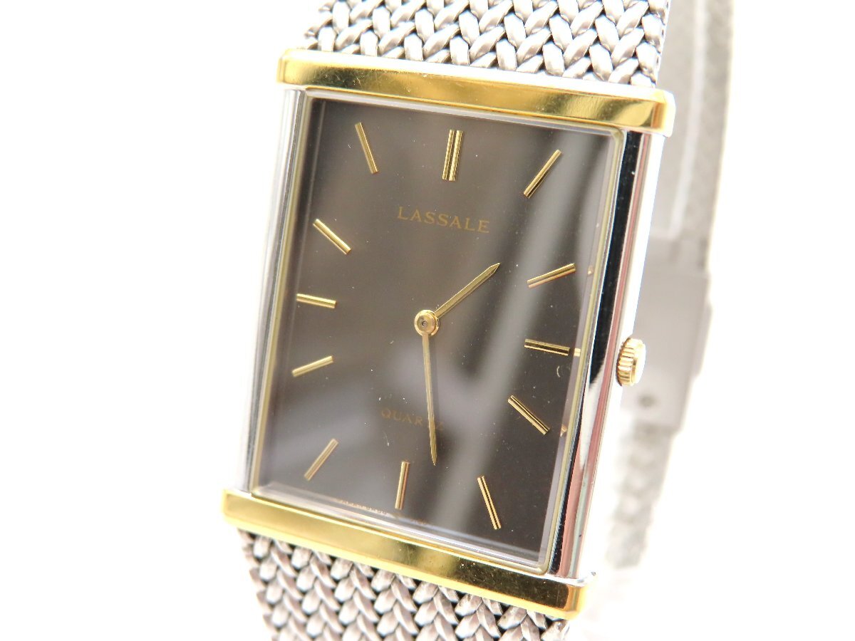 Yahoo!オークション - 1円 セイコー 5A54-5149 ラサール GP/SS グレー...