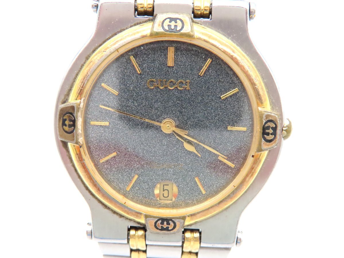 1円 グッチ 9000M SS/GP グレー文字盤 ボーイズ 稼働 QZ 21572(女性用)｜売買されたオークション情報、yahooの商品情報をアーカイブ公開 - オークファン（aucfan ...