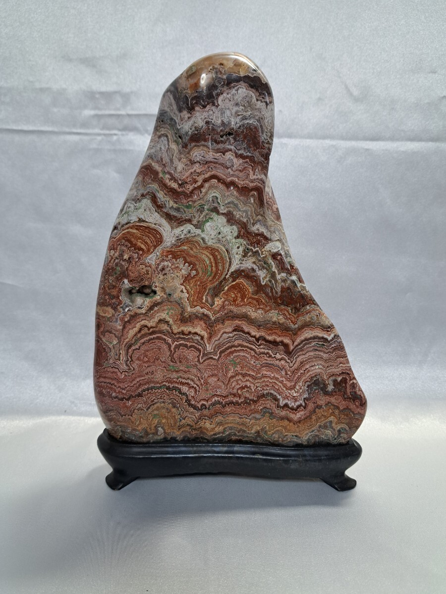 Yahoo!オークション - 鑑賞石・レースメノウ・2 530g・メキシコ産・レ...