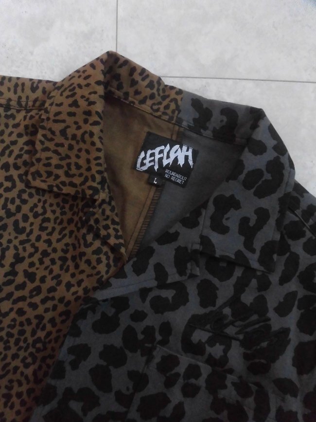 Yahoo!オークション - LEFLAH レフラー/アシンメトリー オープンカラー...