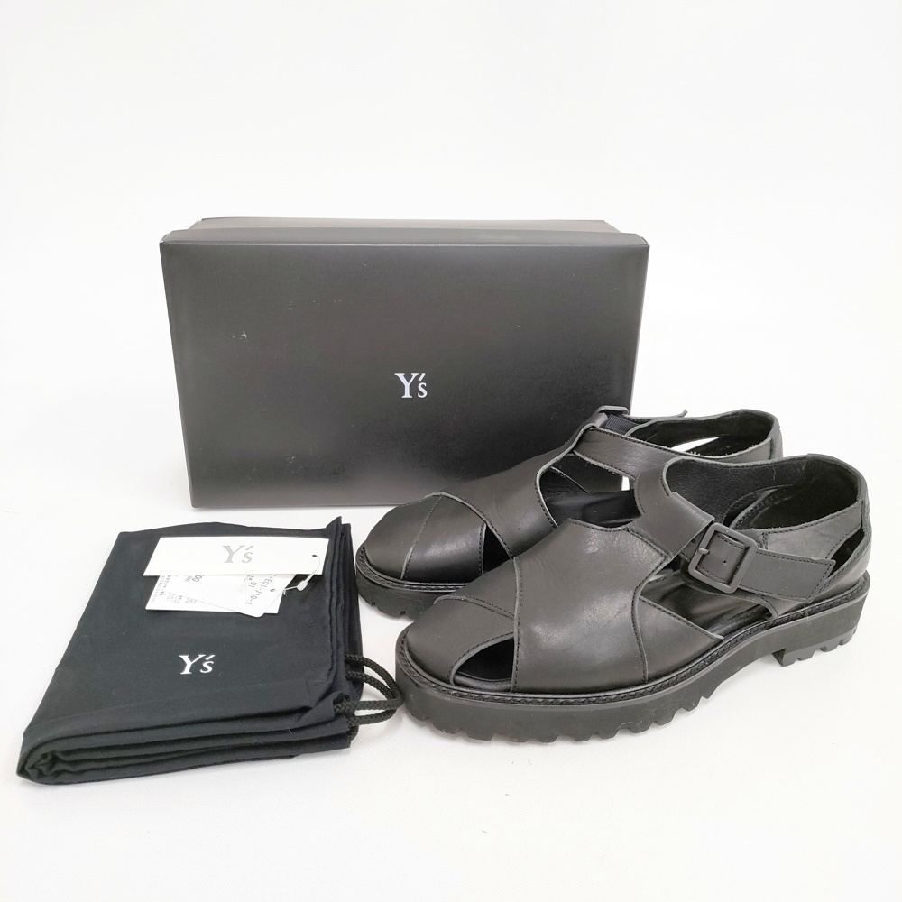 Yahoo!オークション - Y's SMOOTH LEATHER SANDALS SHOES レザーグルカ...
