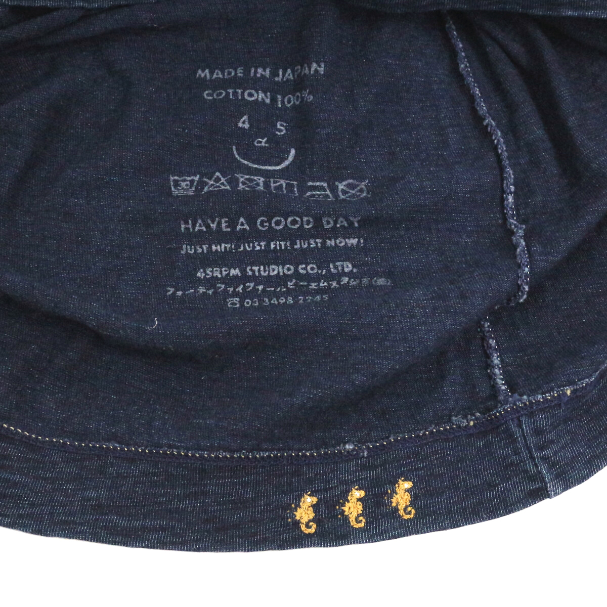 Yahoo!オークション - 45R 45年ものがたり限定 インディゴ染めロングス...