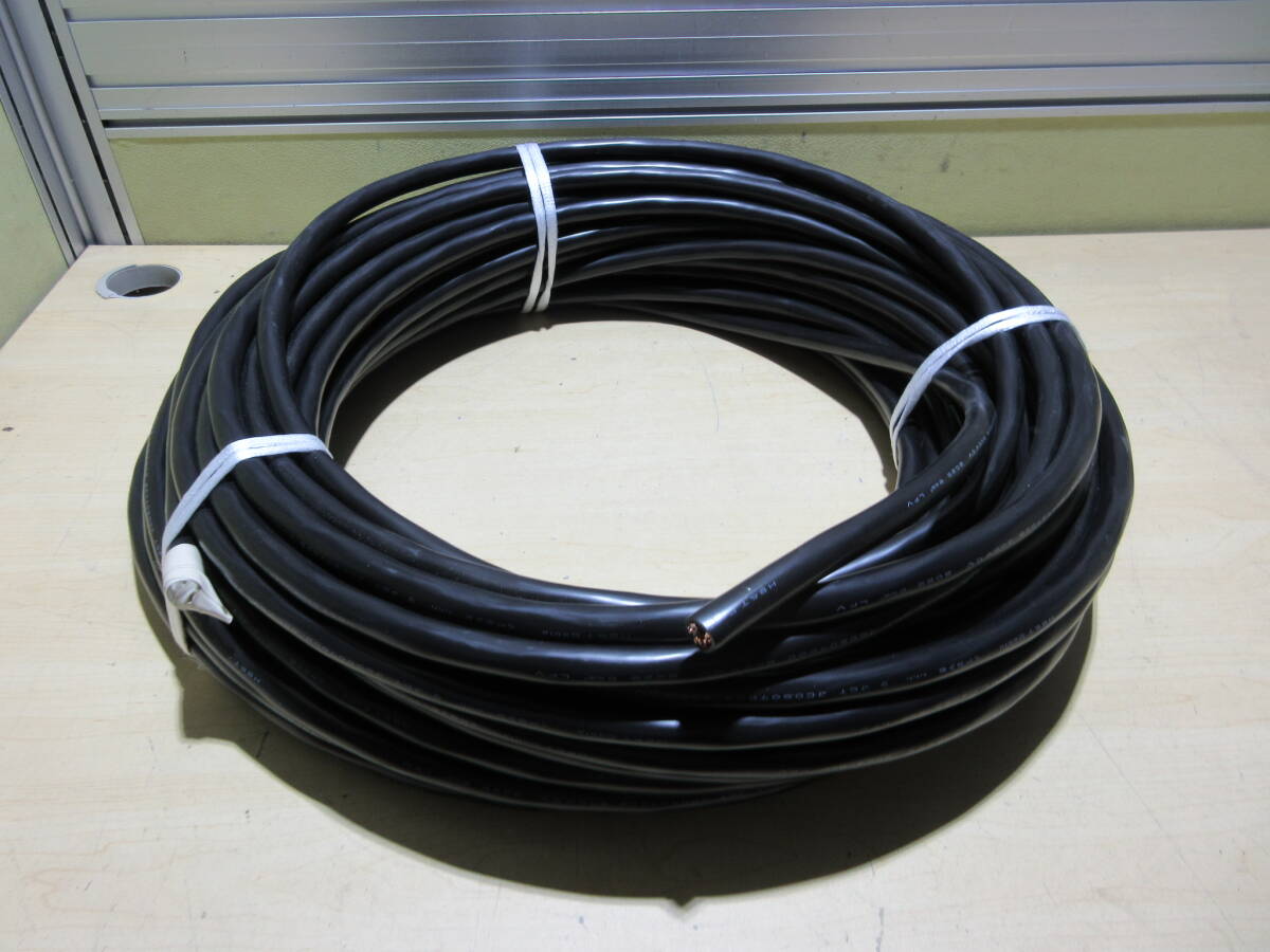Yahoo!オークション - NT050601 未使用品 CVケーブル 3x8 600V 黒 50...