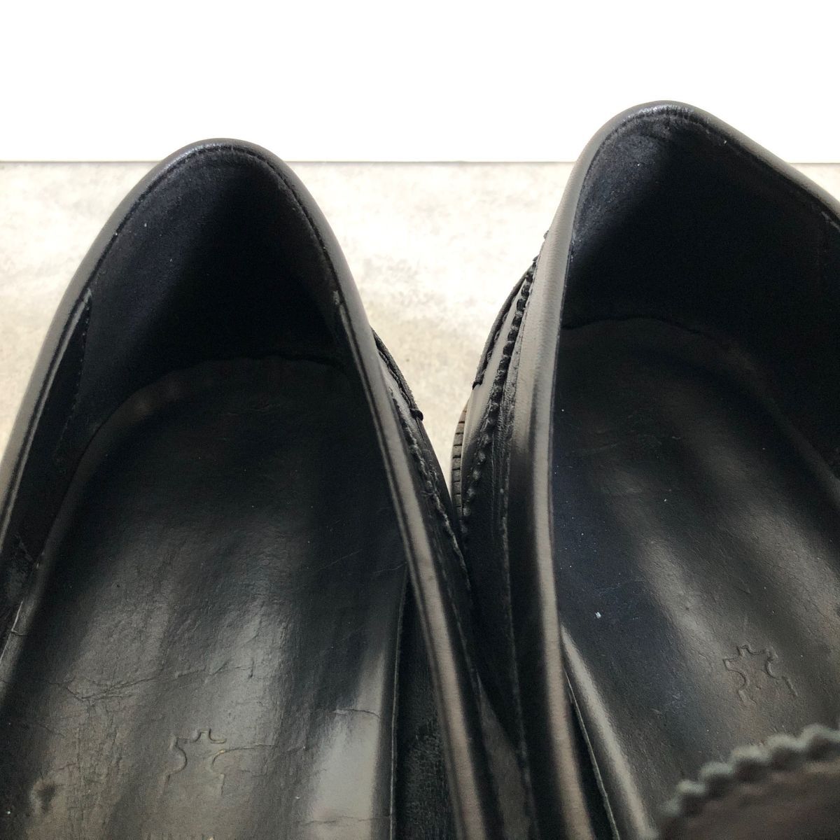 Yahoo!オークション - GEOX Yチップ レザー ローファー 革靴 ジェオッ...