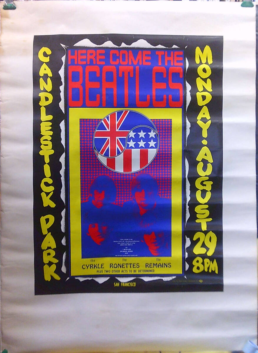 Yahoo!オークション - y84【THE BEATLES/A1大ポスター】「サンフランシ...