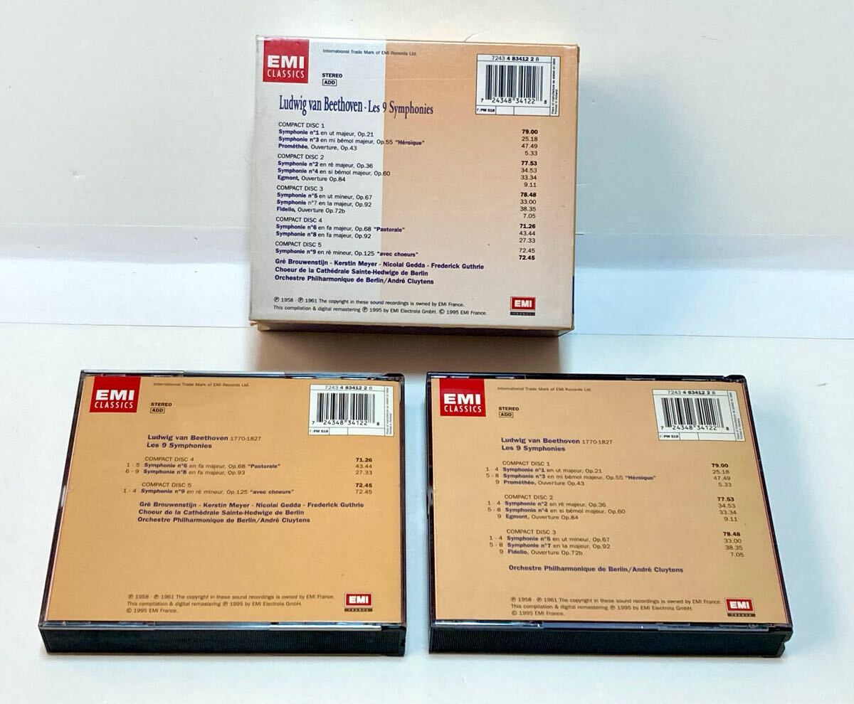 Yahoo!オークション - 5CD/ ベートーヴェン 交響曲全集 / クリュイタン...