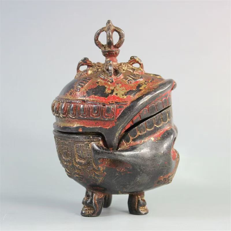 Yahoo!オークション - 【A395】旧家収蔵 中国古玩 ガパラ碗 黄銅製 灌...