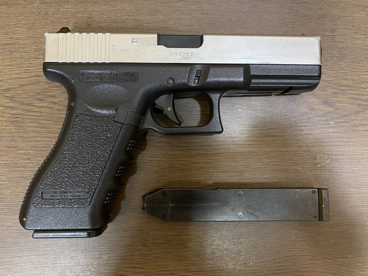 Yahoo!オークション - 36)) 東京マルイ グロック18C シルバースライド ...