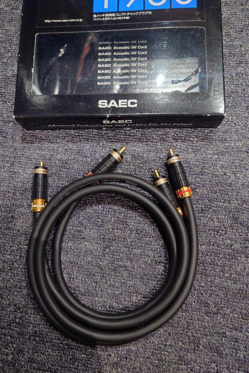 Yahoo!オークション - 中古 サエク SAEC SL-1980 RCAケーブル 0.7メー...