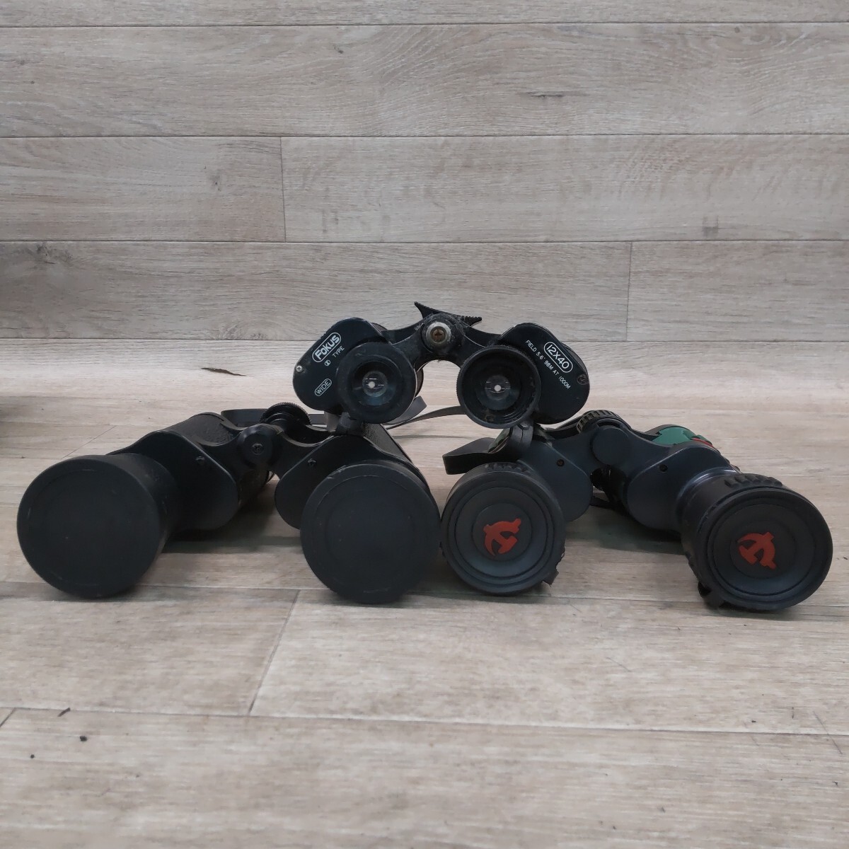 FFI-250621-3 Fokus ORIGINAL CROWN Binoculars 双眼鏡3個セット 12×40 16×50 MODEL750 Quick Focus ジャンク品(双眼鏡 ...