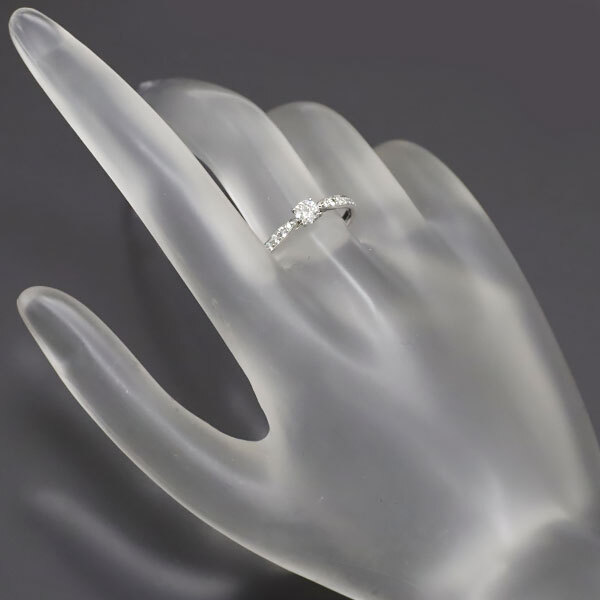 Yahoo!オークション - ティファニー Pt950 ダイヤモンド リング 0.26ct...