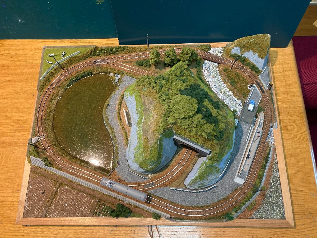 Yahoo!オークション - Nゲージ ジオラマレイアウト「あおぞら鉄道」大...