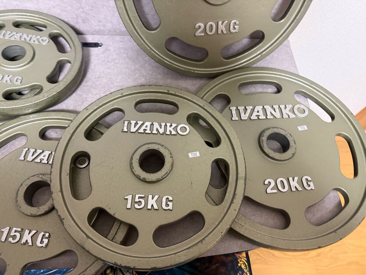 Yahoo!オークション - オリンピックプレートセット IVANKO 1.25Kg×2/2...
