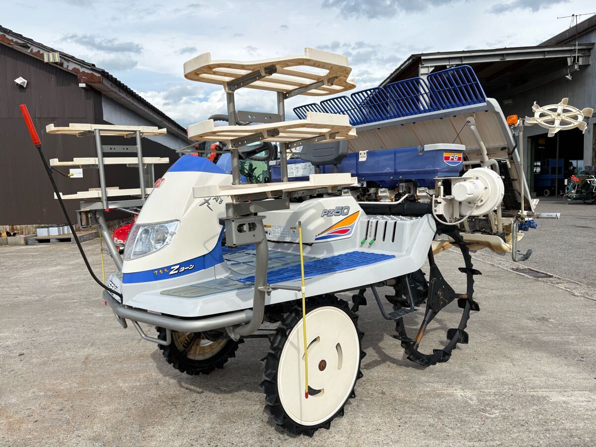 Yahoo!オークション - 【動画有り】イセキ 田植機 PZ50 5条植 施肥機 ...