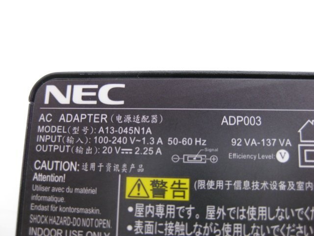 Yahoo!オークション - NEC 純正ACアダプター ADP003/PC-VP-BP98/A13-0...