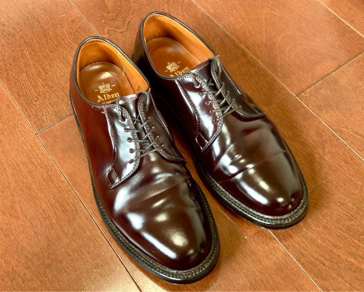 Yahoo!オークション - Alden 990 Shell Cordovan PTB US8.5D オールデ...