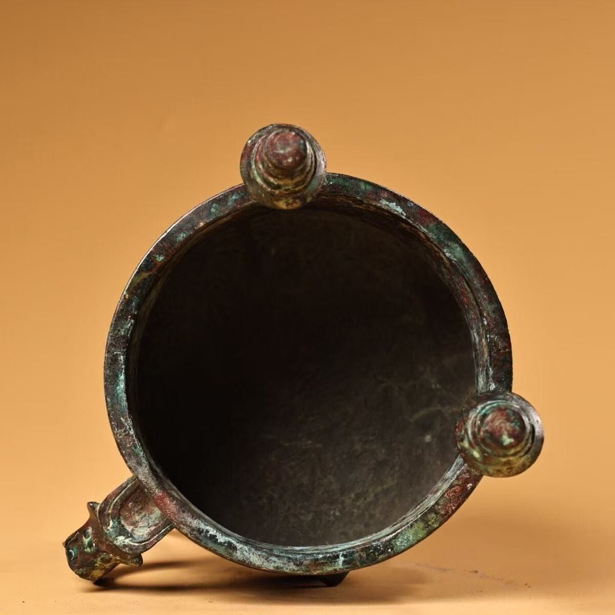 Yahoo!オークション - y164【珍寳斎】旧家収蔵 青銅器 ワイングラス 置...