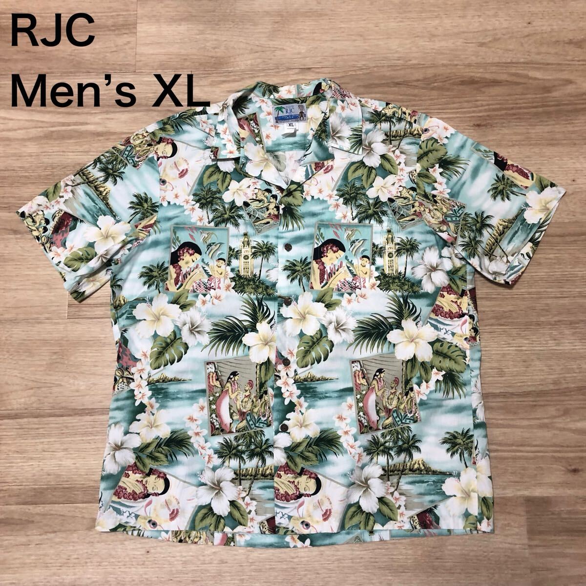 Yahoo!オークション - USAハワイ製 RJCコットン100%アロハシャツ総柄 ...