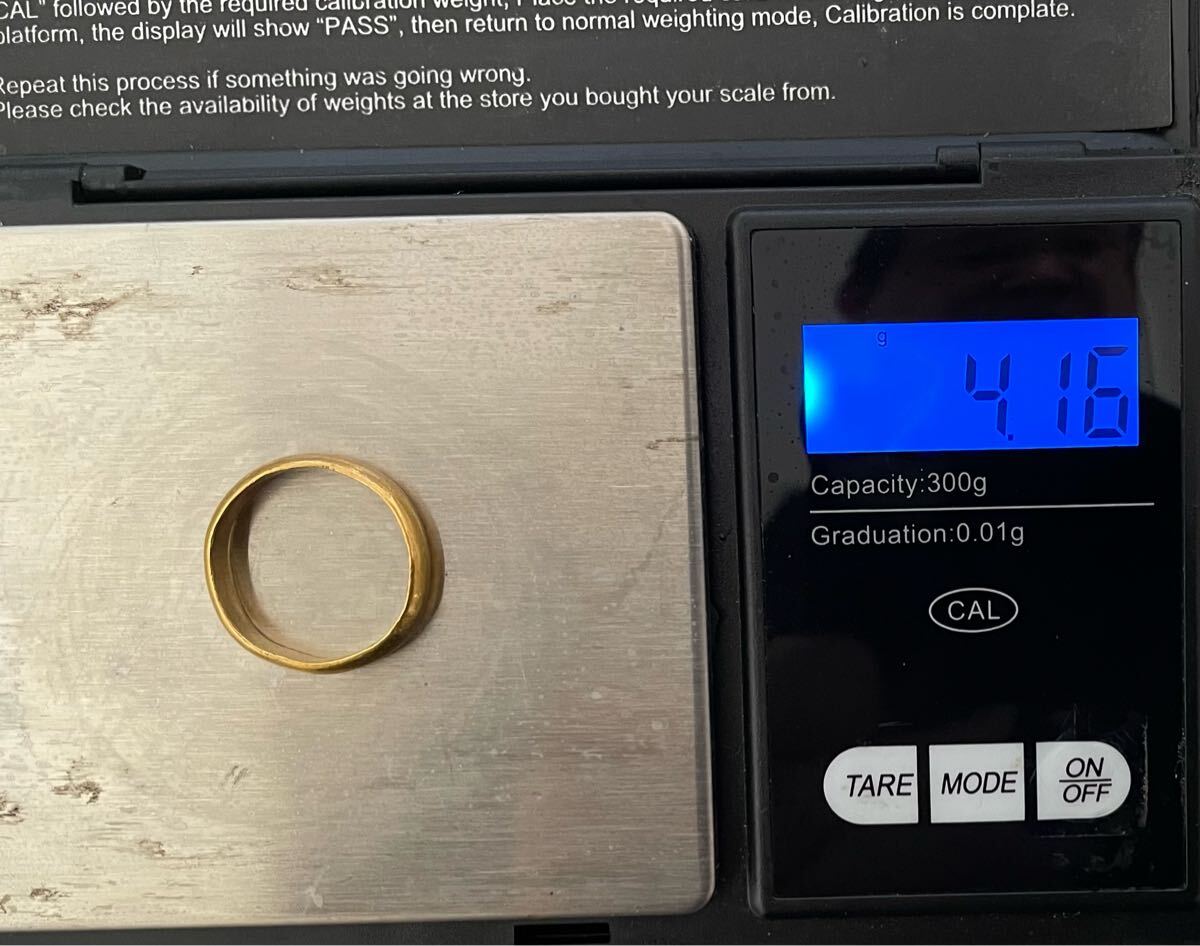 Yahoo!オークション - 純金 指輪 4.16g