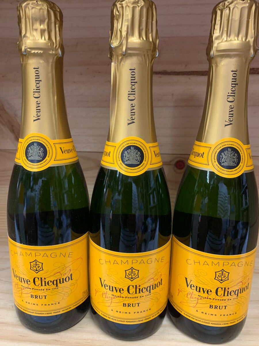 Yahoo!オークション - ヴーヴクリコイエロー 375ml 12度 3本セット 正...