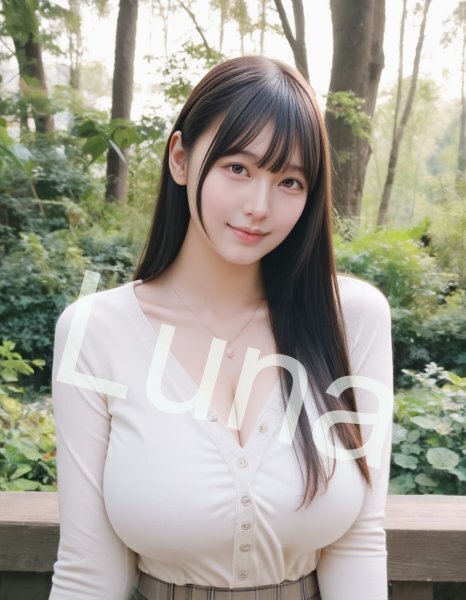 Yahoo!オークション - 【月菜 -るな-】A4 AI美女ポスター 高画質 グラ...