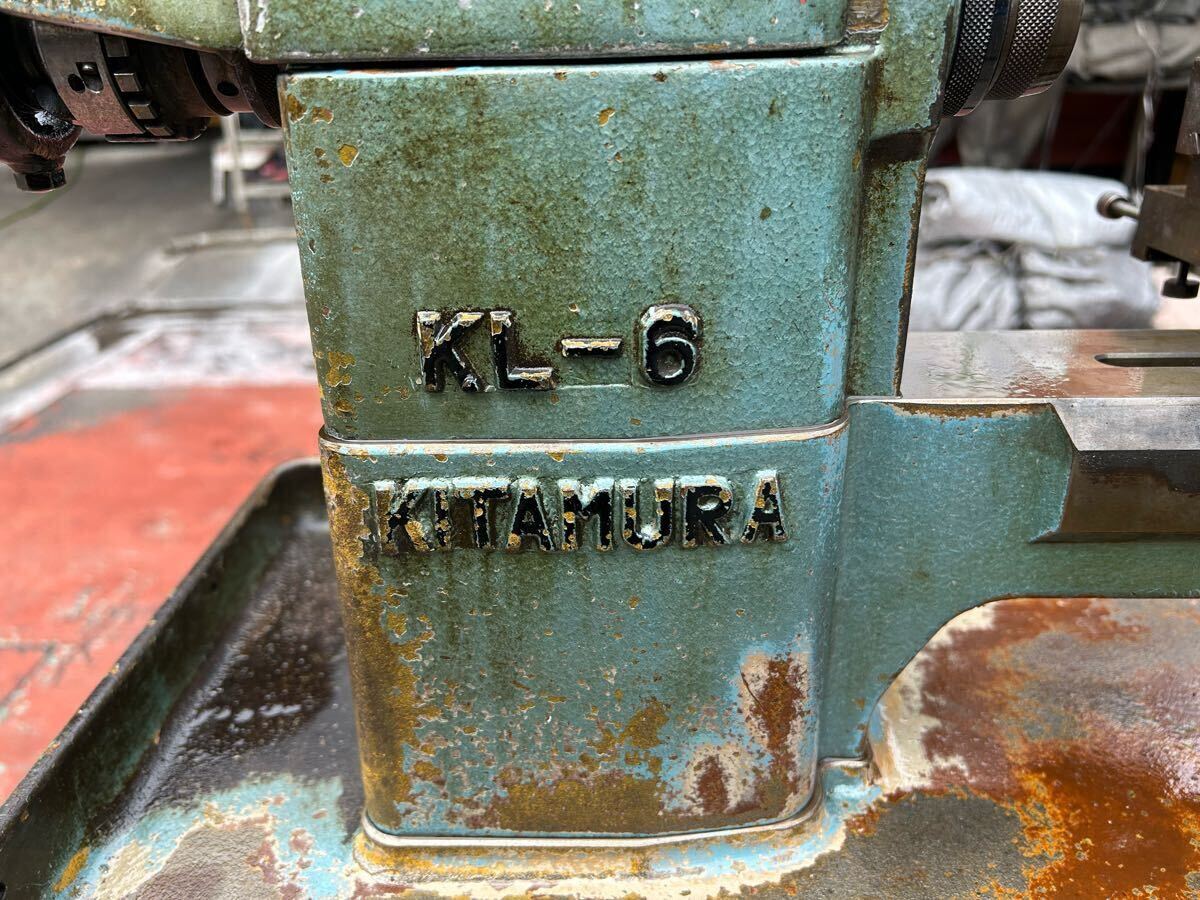 Yahoo!オークション - T1106 北村 ベンチレース 卓上旋盤 KL-6 200V【...