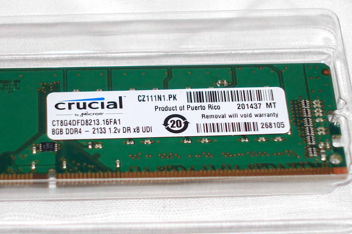 Yahoo!オークション - crusial DDR4 32GB (CT4K8G4DFD8213) 8GB x 4 ②