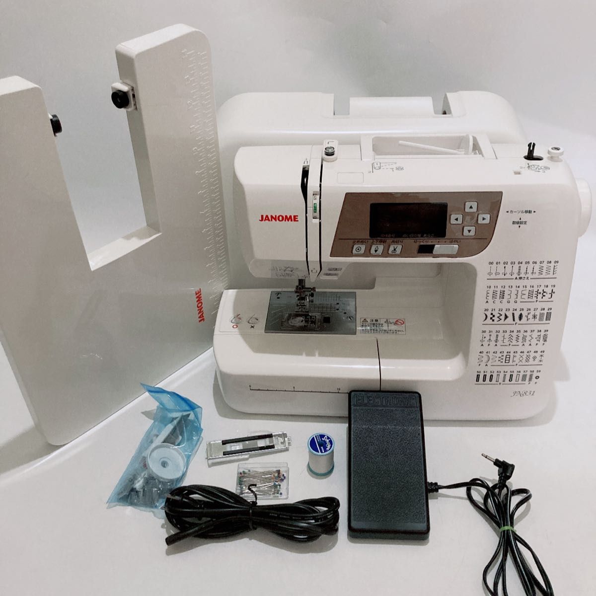 Yahoo!オークション - 付属品多数 JANOME JN−831型 JN831 コンピュー...