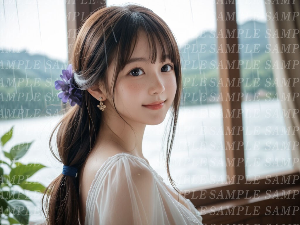 Yahoo!オークション - 【厳選】雨は嫌い でも見るのは好き AI 美女 グ...