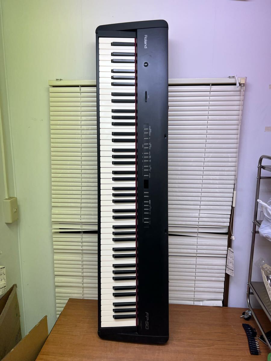 Yahoo!オークション - 電子ピアノ FP-50-BK Roland 2014年製 ローラン...
