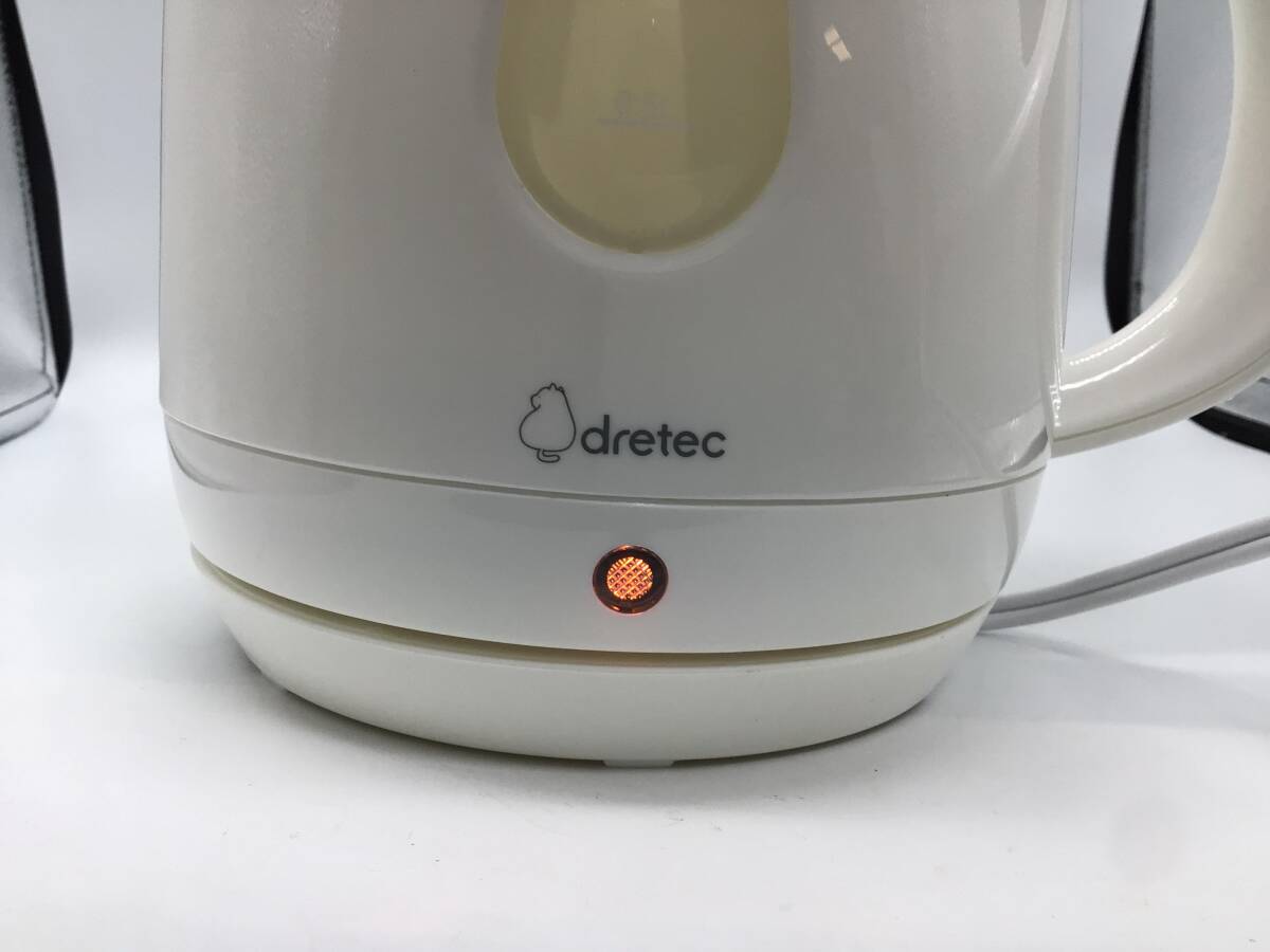 Yahoo!オークション - 4399 dretec ドリテック 電気ケトル プロム 1.0L...