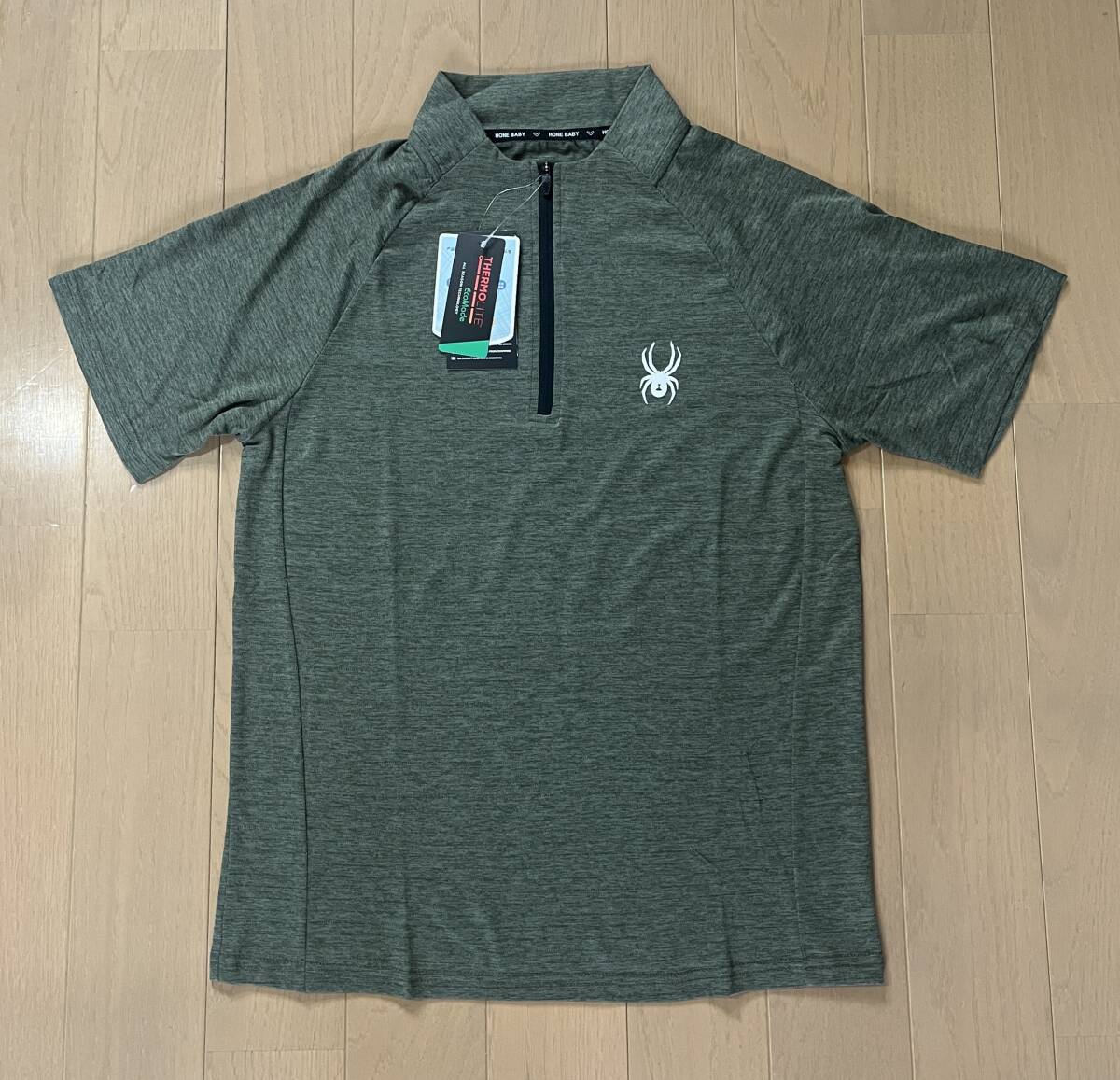 Yahoo!オークション - 新品5576 SPIDER機能性素材 首元ジッパー半袖ベ...