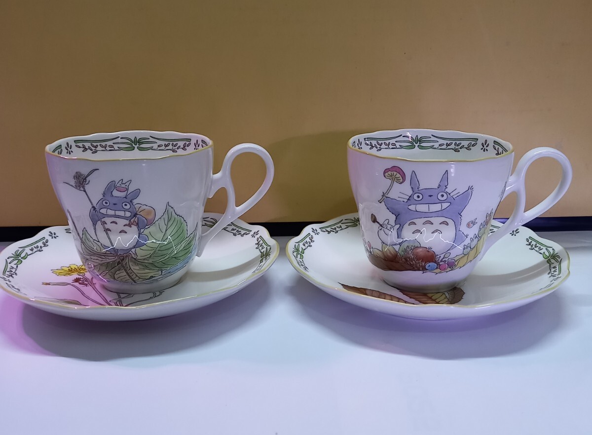 Yahoo!オークション - Y2301 ノリタケ となりのトトロ カップ＆ソーサ...