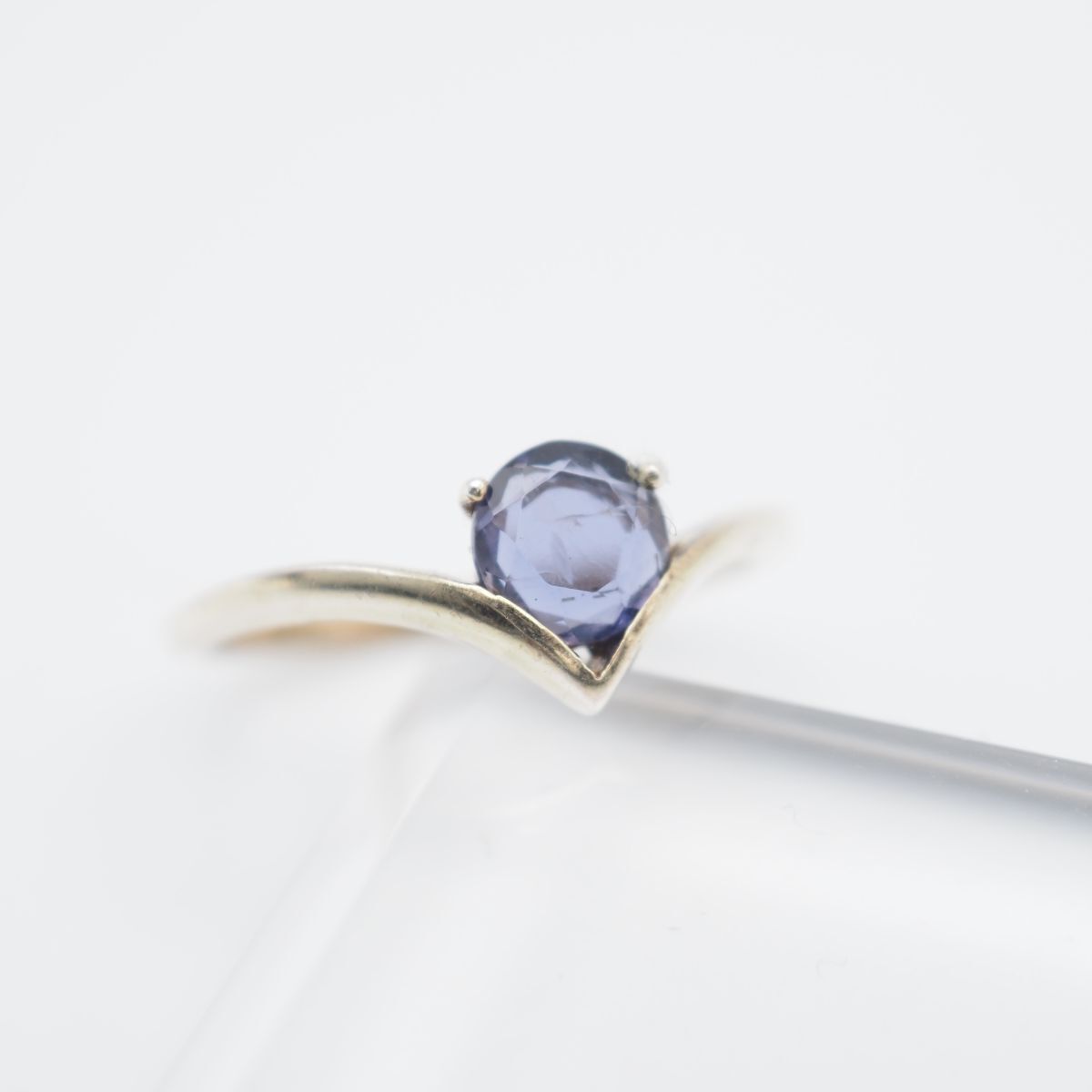 Yahoo!オークション - A213 ブルーストーン 925刻印 リング ゴールド ...