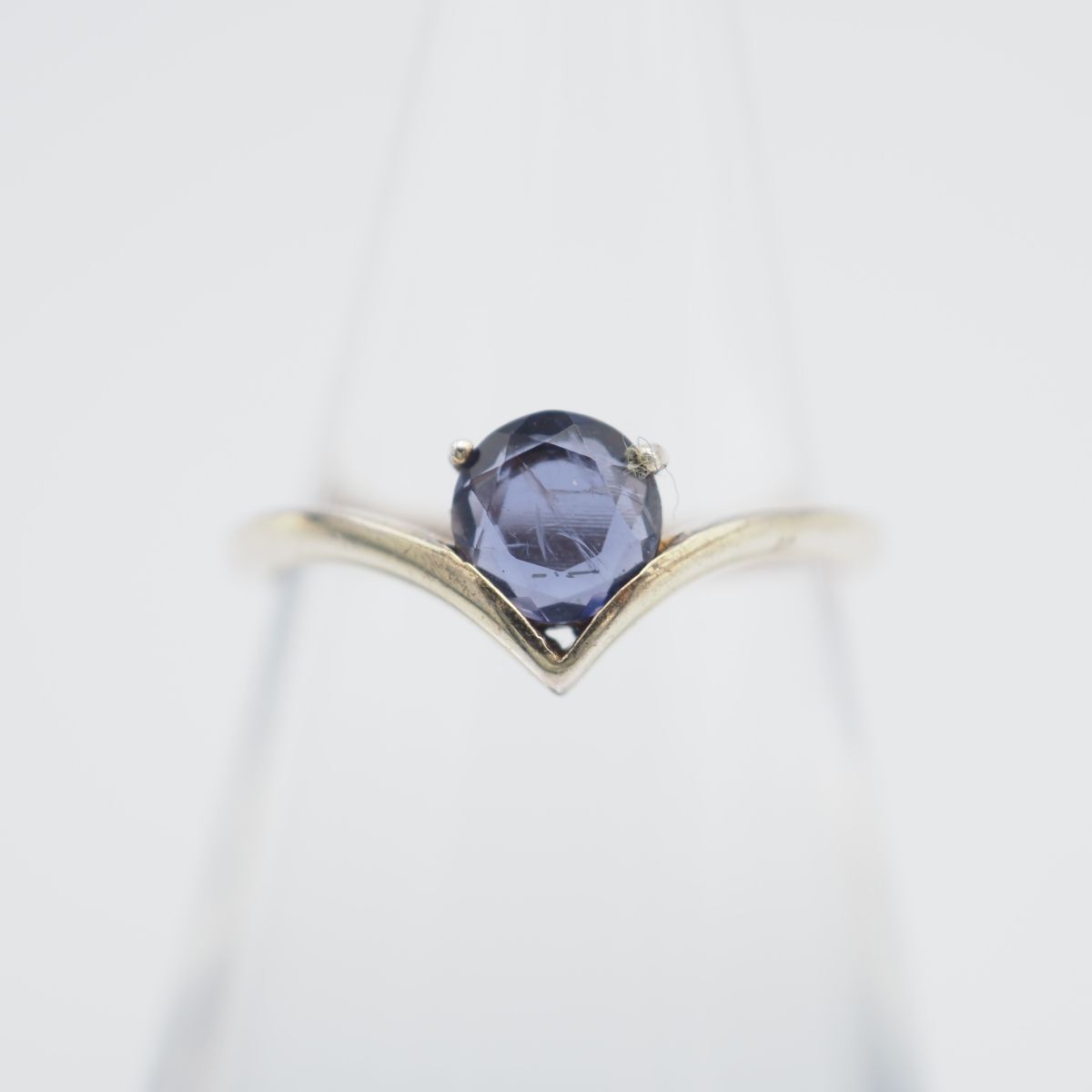 Yahoo!オークション - A213 ブルーストーン 925刻印 リング ゴールド ...