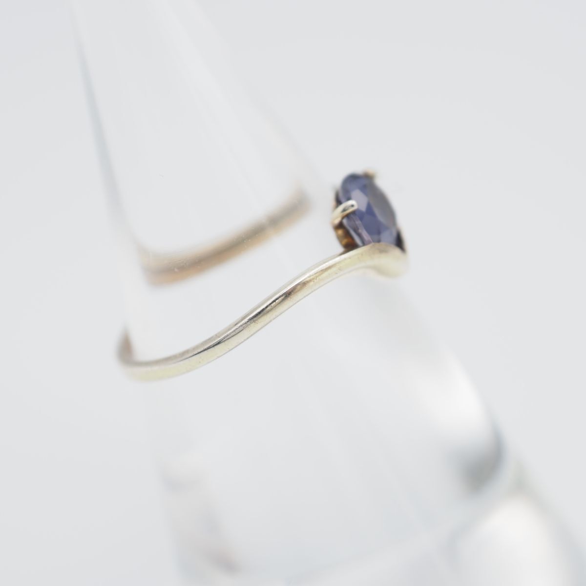 Yahoo!オークション - A213 ブルーストーン 925刻印 リング ゴールド ...