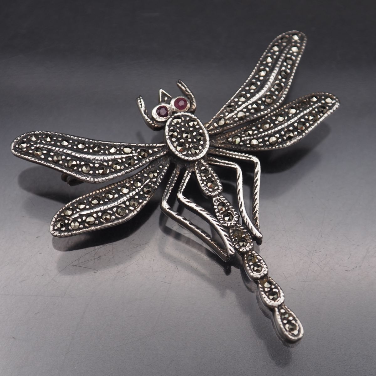 Yahoo!オークション - A447 ルビー ピンクスピネル 925刻印 ブローチ ...