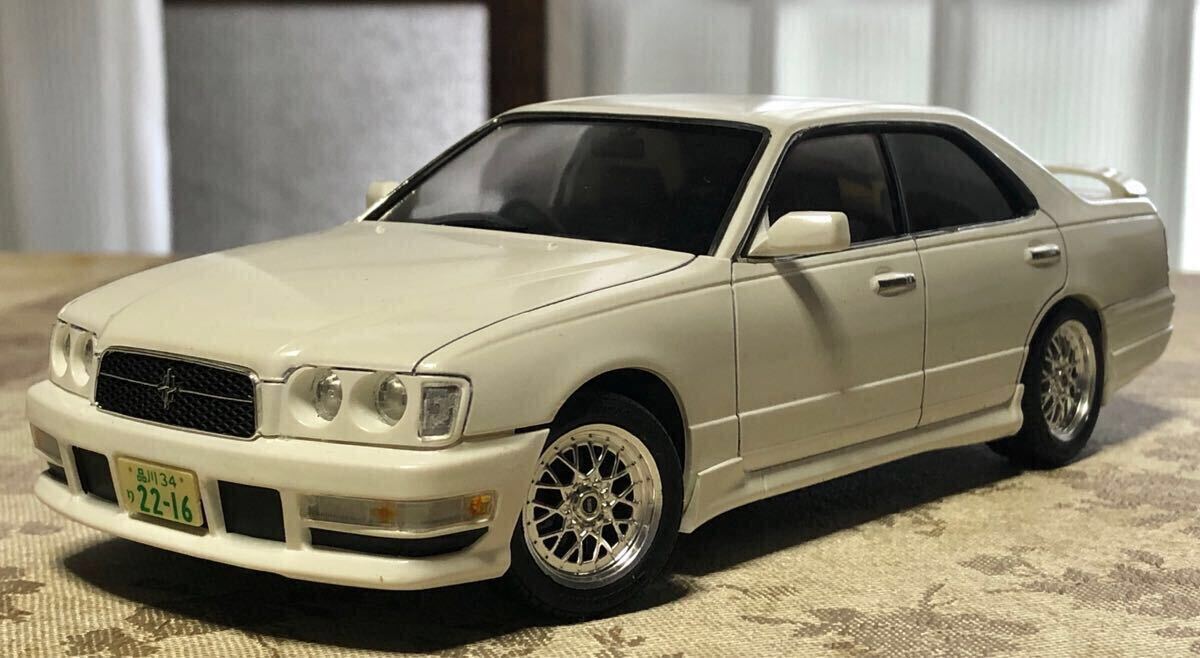 Yahoo!オークション - 【完成品】アオシマ1/24 日産セドリックグランツ...
