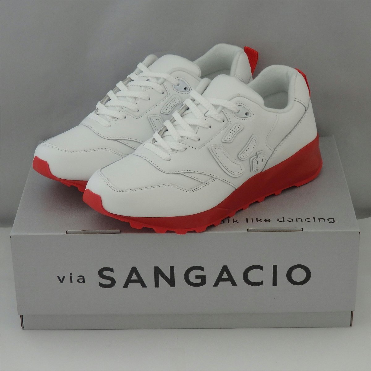 via SANGACIO ヴィア サンガチオ/にゅ ず スニーカー WHITE×RED メンズ 26.0cm/41(26.0cm)｜売買されたオークション情報、yahooの商品情報をアーカイブ ...