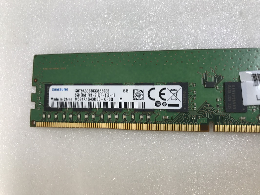 Yahoo!オークション - SAMSUNG 2Rx8 PC4-2133P-EE0-10 EEC 8GB DDR4 デ...